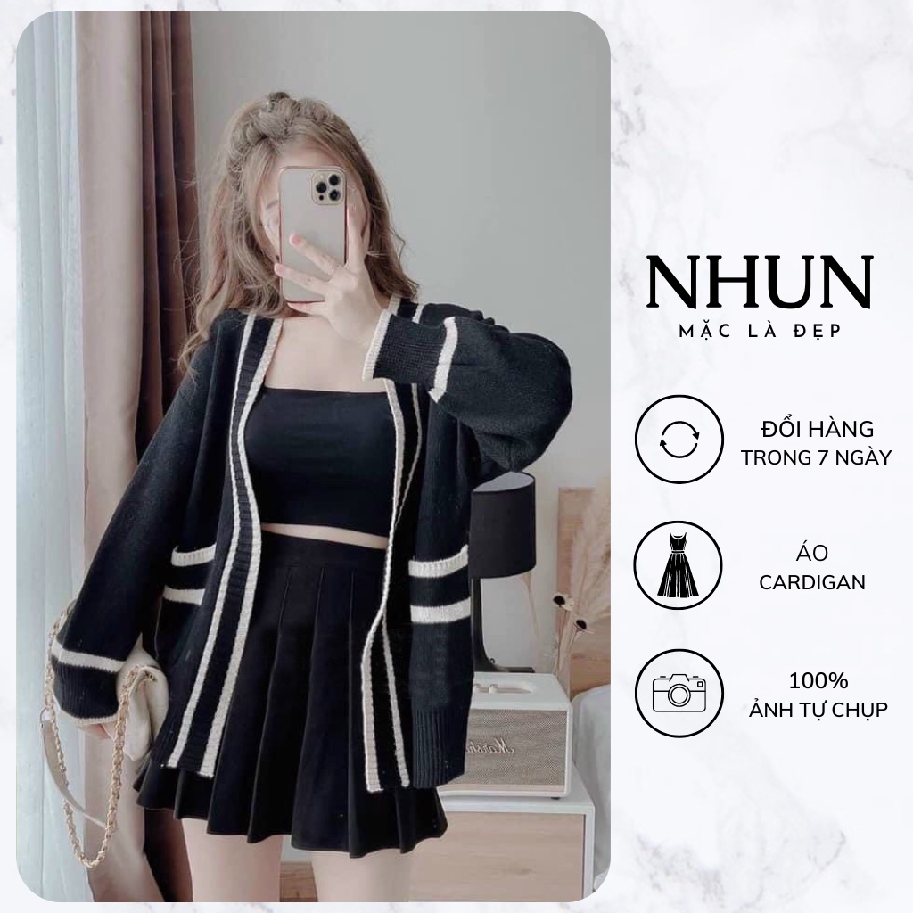 Áo Khoác Len Cardigan Nữ Hàng Quảng Châu Cao Cấp 2022 - MixASale