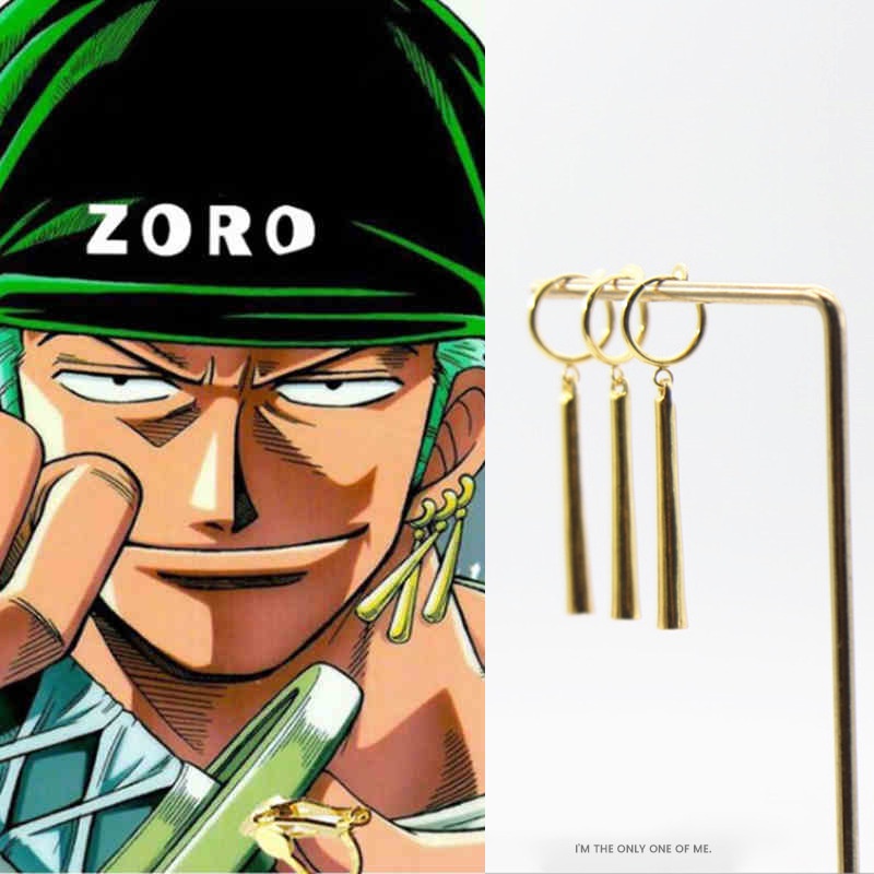 Mua Bông tai ba kẹp hóa trang nhân vật Roronoa Zoro trong phim hoạt ...