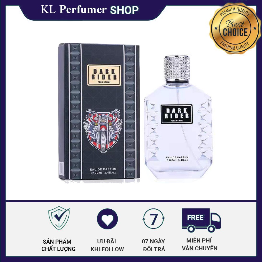 Nước Hoa Nam Cao Cấp DARK RIDER 100ml mùi hương gỗ lưu hương 8 tiếng ...