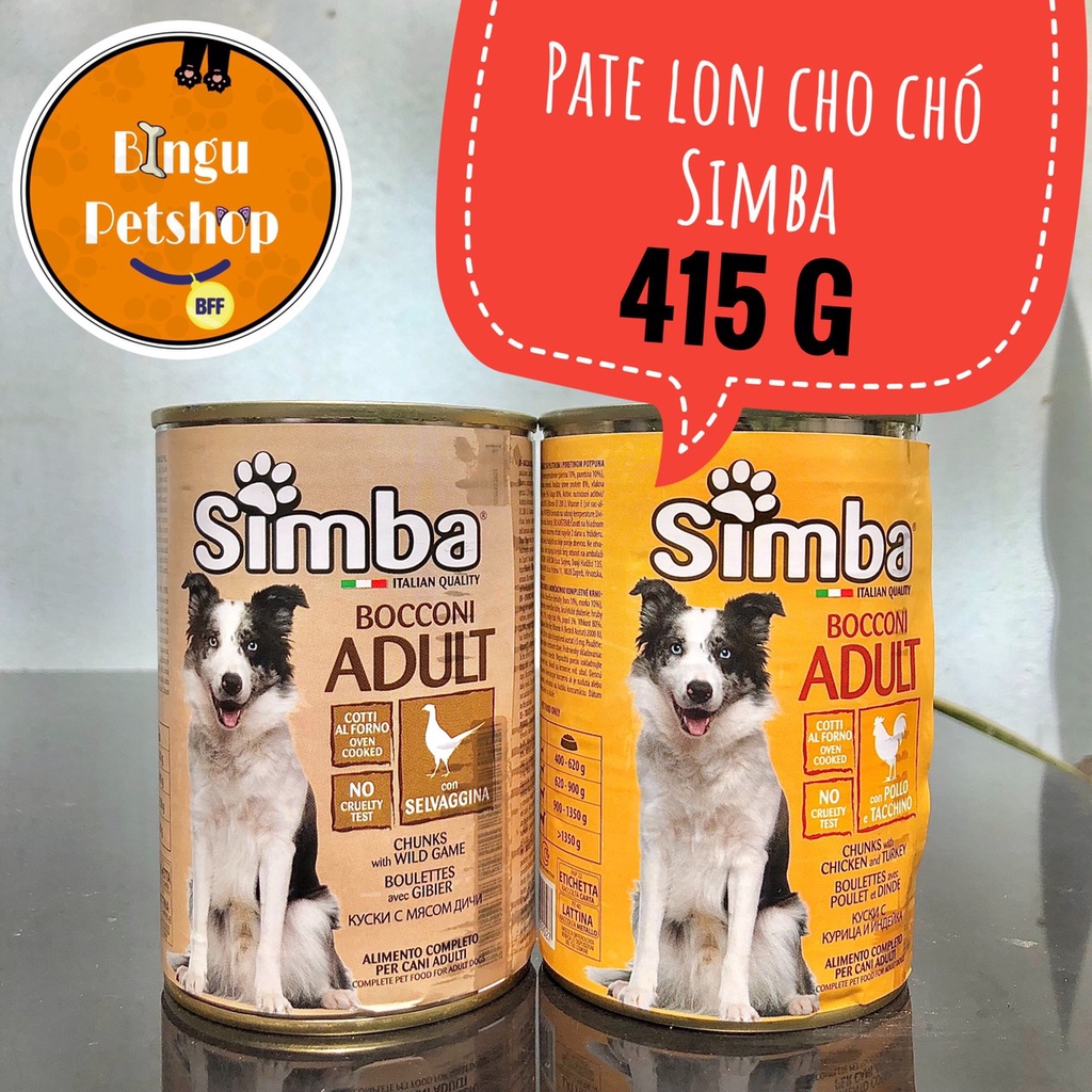 [RẺ] Pate SIMBA cho chó 415gr | Shopee Việt Nam