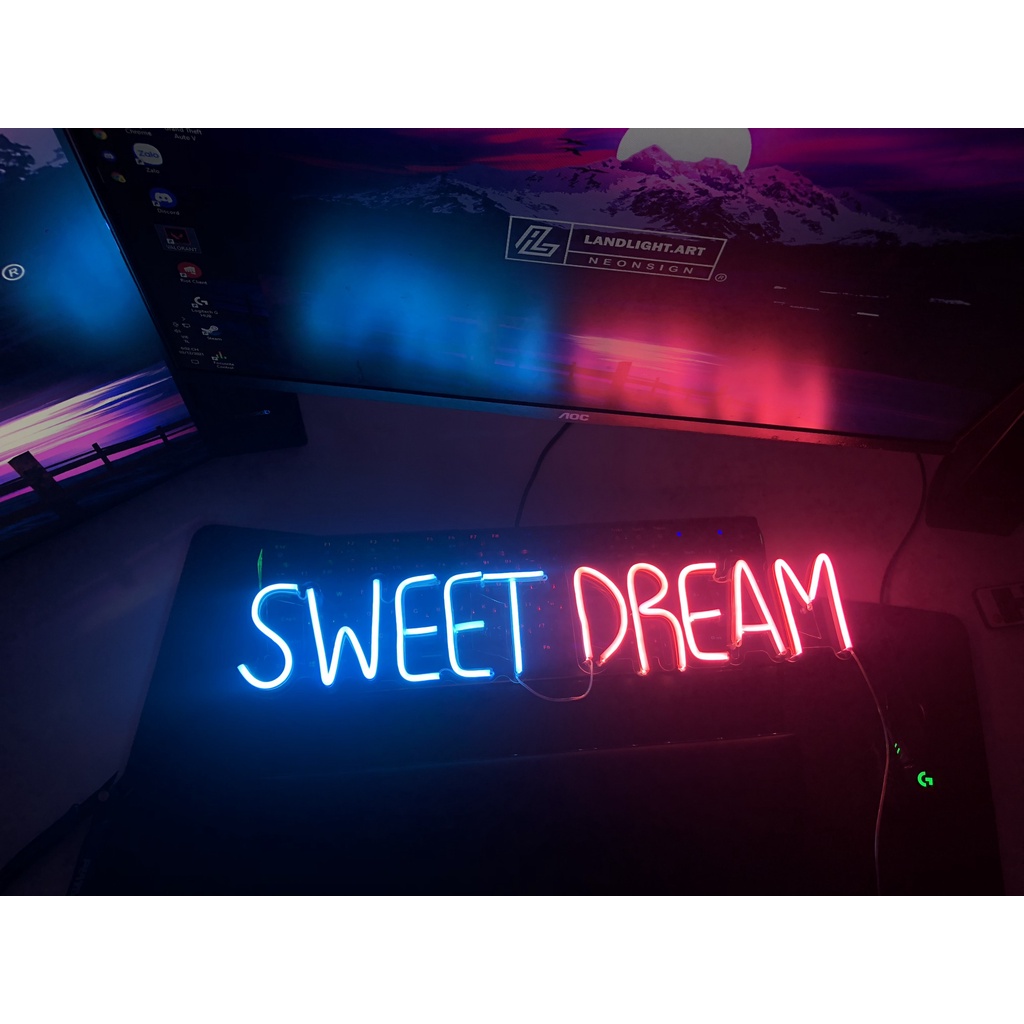 Đèn Led Neon chữ Sweet Dream | Shopee Việt Nam