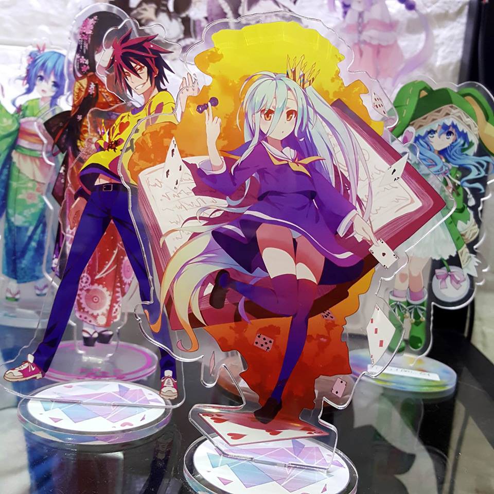 Mo Hinh Standee acrylic anime hinh No Game No Life Mo Hinh Standee acrylic anime hinh No Game No Life