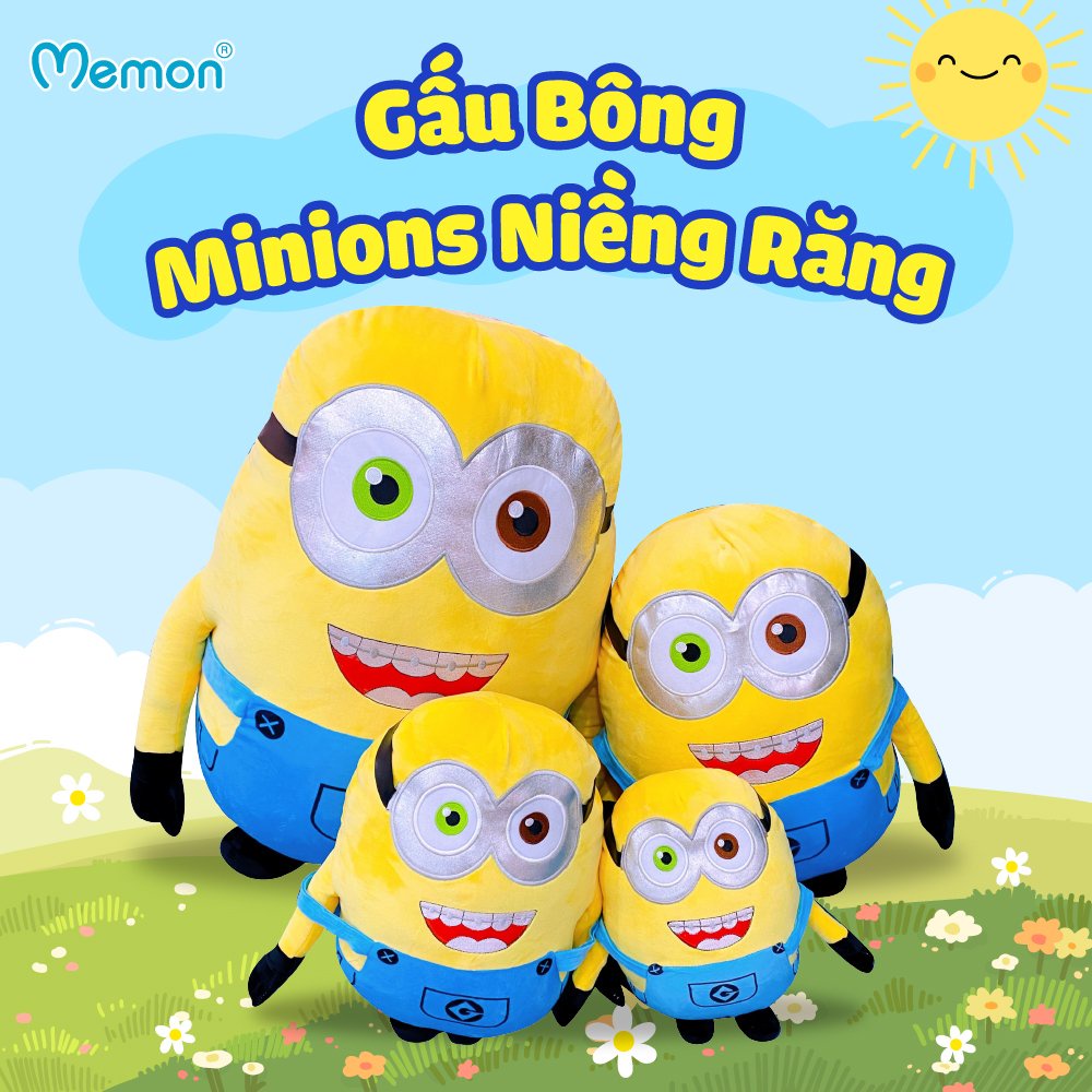 Gấu Bông Minions Niềng Răng Cho Bé Cao Cấp Memon | Shopee Việt Nam