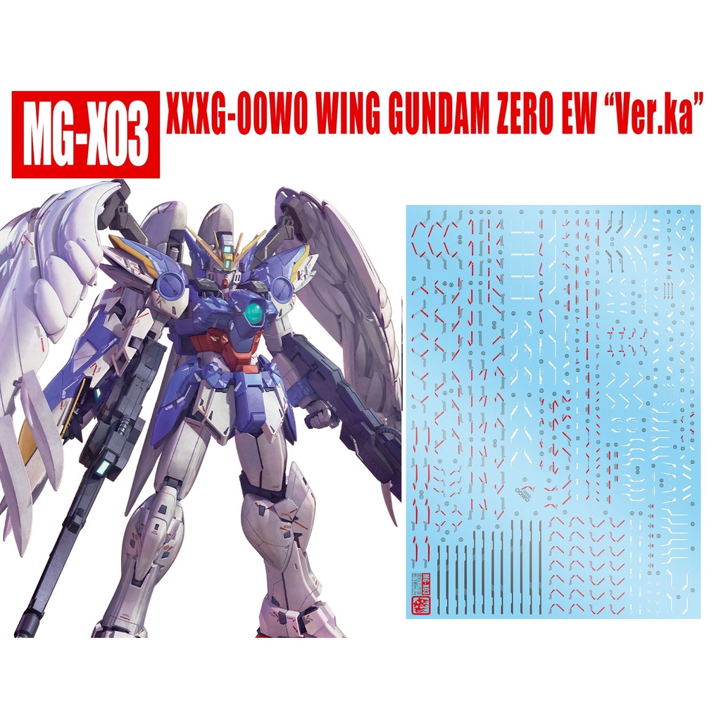 Decal nước MG Wing Zero Gundam EW ver.Ka | Shopee Việt Nam