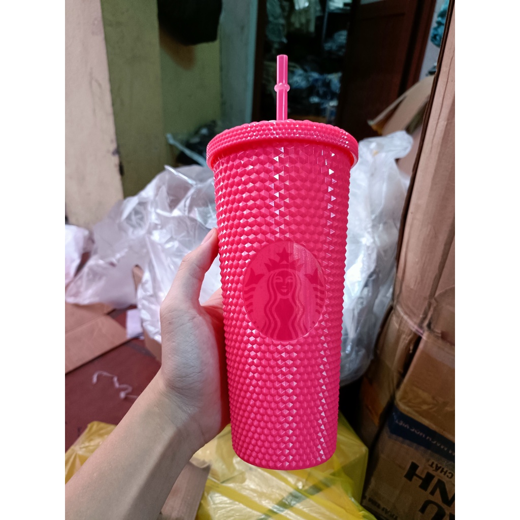 Ly Starbuck 710ml 2 Lớp Kèm Ống Hút Siêu Xinh Nhiều Màu - OrderChinaTanGoc - MixASale