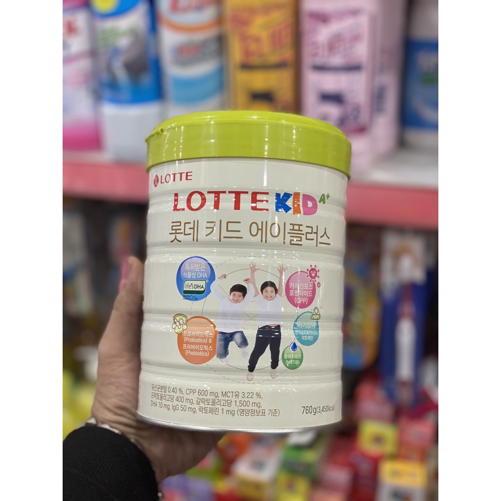 Sữa Lotte Kid A+ Hàn Quốc760G | Shopee Việt Nam