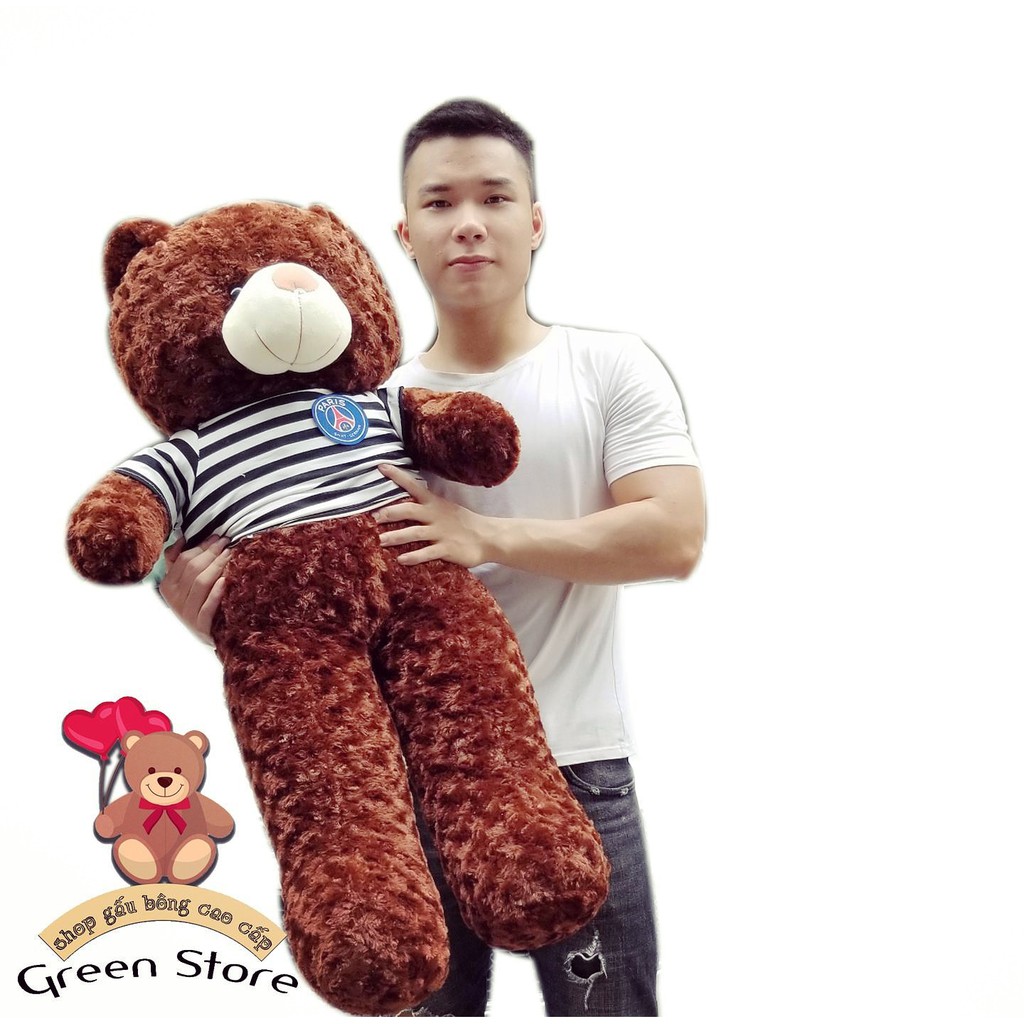 (Ảnh Thật 100%) Gấu teddy 1M2 khổ vải Hàng loại 1 Cao 1m – Đồ chơi trẻ em