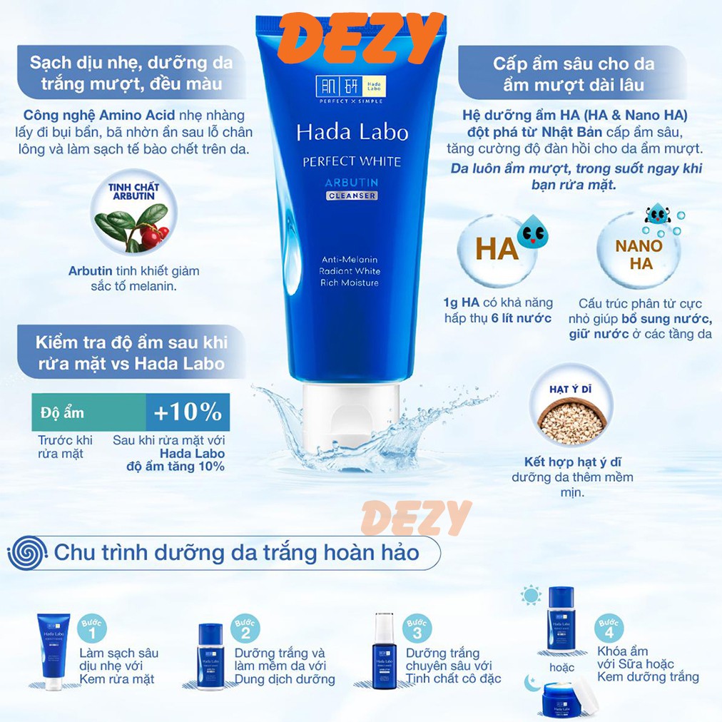 Sữa Rửa Mặt Hada Labo CHÍNH HÃNG Dưỡng Ẩm Dưỡng Trắng Da Collagen Ngừa ...