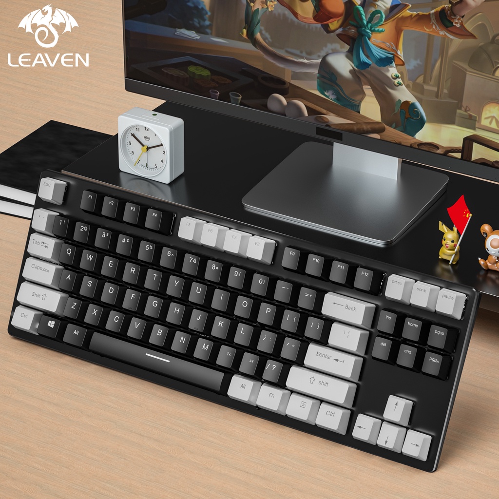 Bàn phím K550 PRO RGB LED có dây Máy tính xách tay dễ thương có sẵn Văn ...