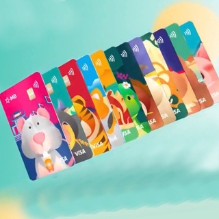 Thẻ hình 12 Con Giáp, thẻ MBBank - Phiên bản limited, Thẻ ATM VISA MB ...