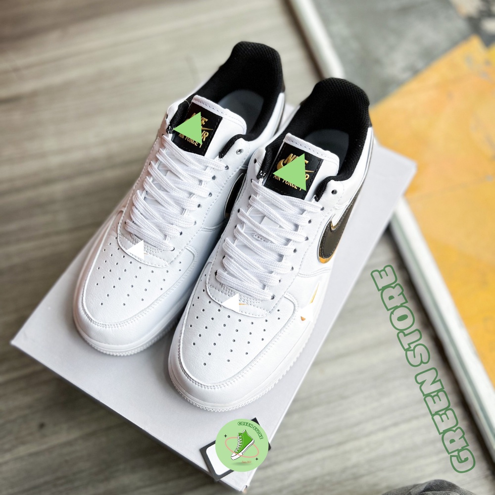 Mua Giày Sneaker Nike Air Force 1 Low White Metallic Black Gold - Giày ...