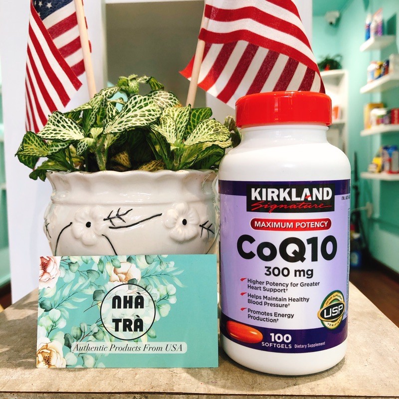 Viên uống hỗ trợ tim mạch CoQ10 KIRKLAND 300mg THUỐC BỔ TIM 100 viên ...