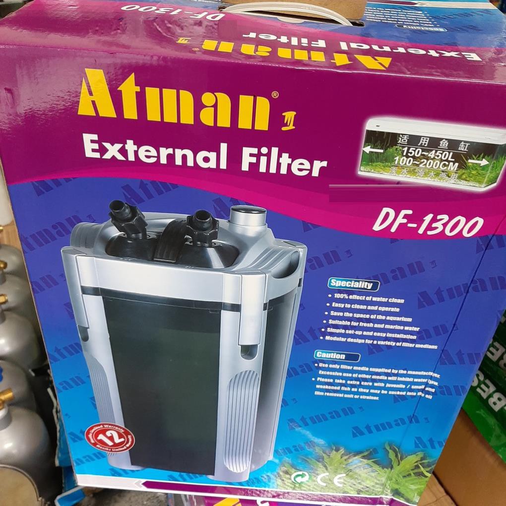 ☘ Bộ Lọc Ngoài Atman DF-1300 - Máy lọc cho bể cá cảnh, thủy sinh ...