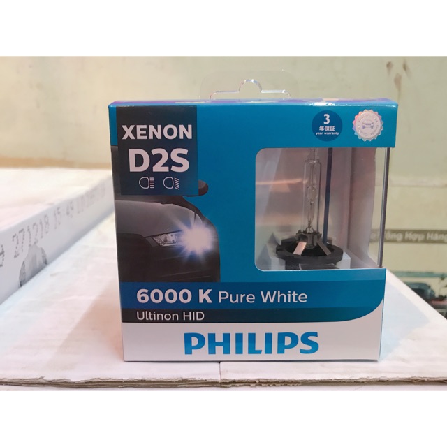 Bóng đèn Philips Xenon D2S 6000K Pure White | Shopee Việt Nam