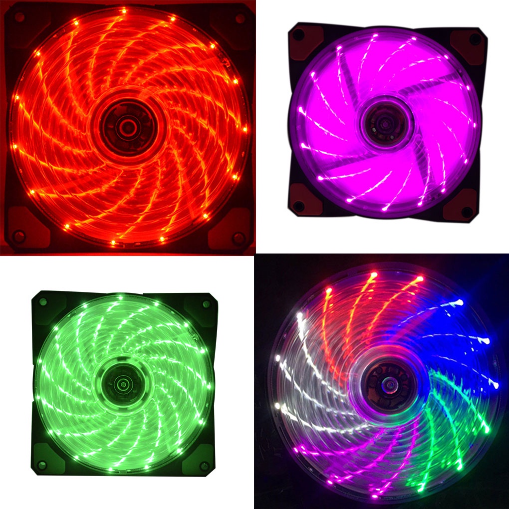 Mua MC-120mm LED Ultra Silent Computer PC Case Fan 15 LEDs 12V Cpu ...