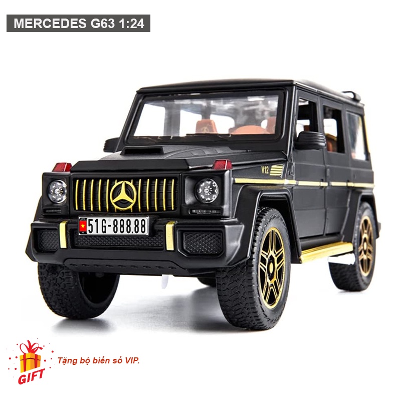 Mô hình xe ô tô Mercedes AMG G63 1:24 [TẶNG BIỂN VIP] | Shopee Việt Nam