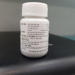 Than hoạt Carbomint chai 30 viên | Shopee Việt Nam