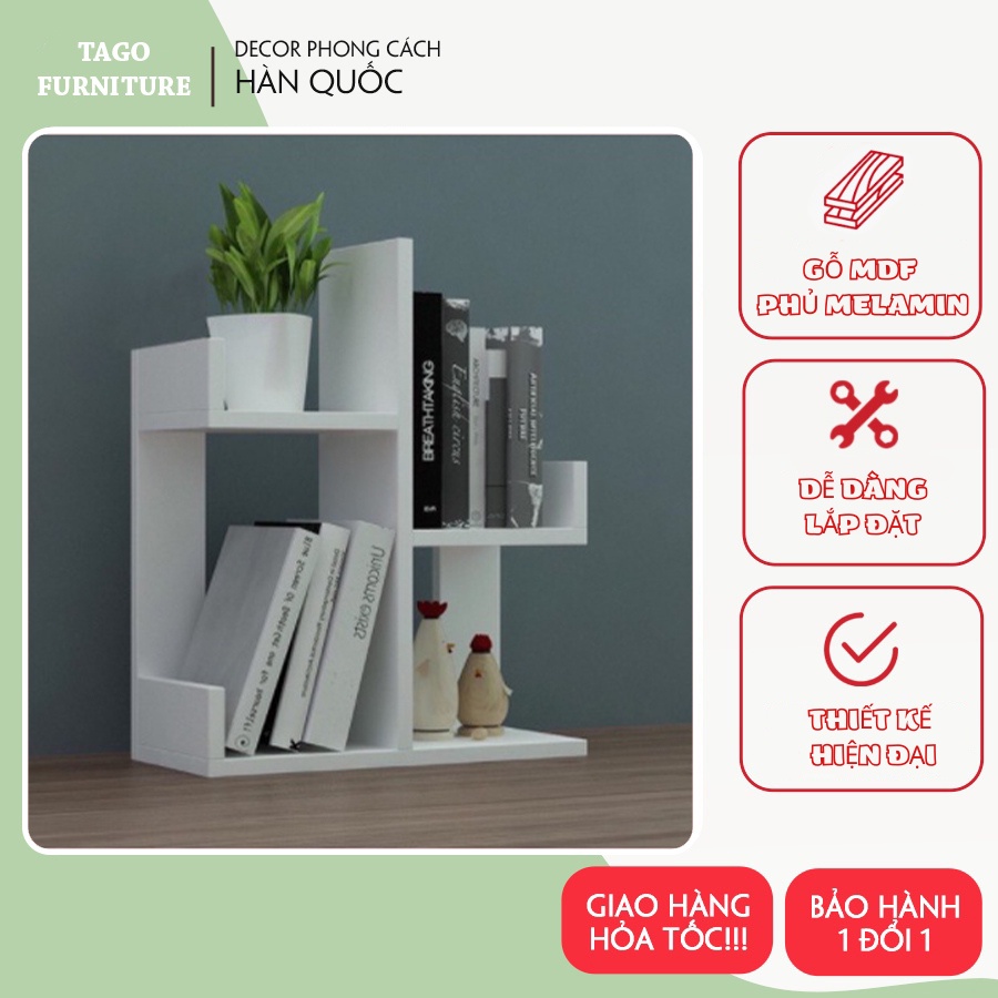 Mua Kệ xương rồng mini, kệ sách gỗ để bàn lắp ghép hình cây trang trí ...