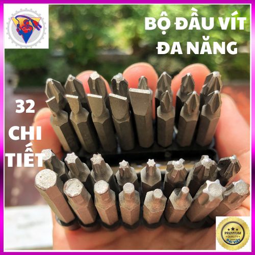 Mua Bộ đầu vít đa năng 32 chi tiết thép CR-V cho máy bắn vít, tua vít ...