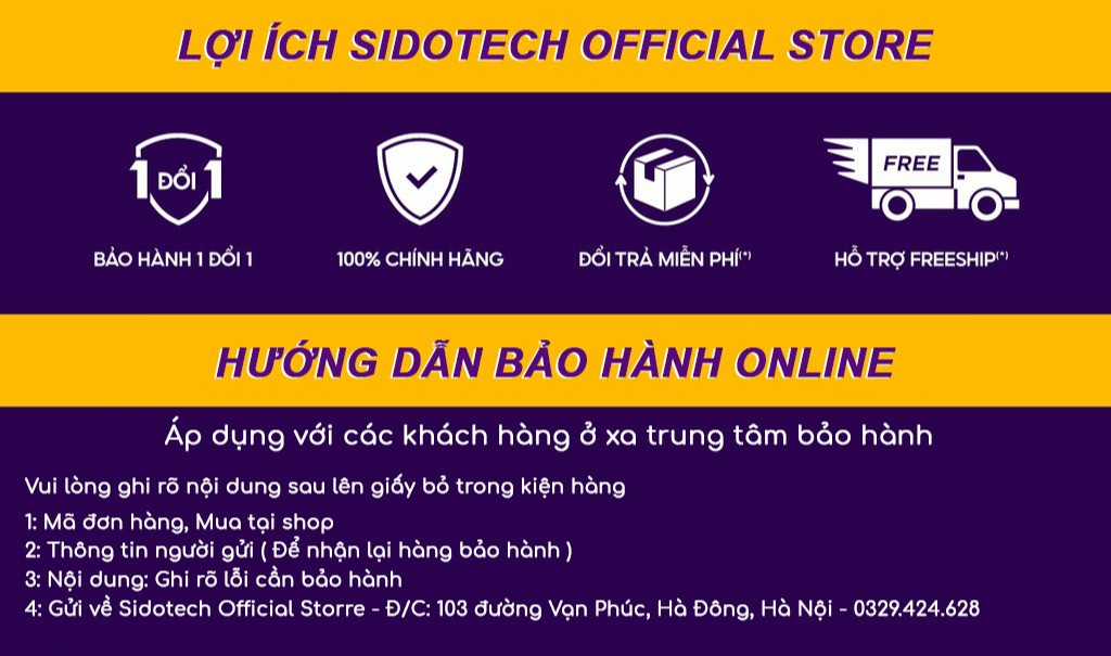 Sidotech Flagship Store - Shop online | Shopee Việt Nam