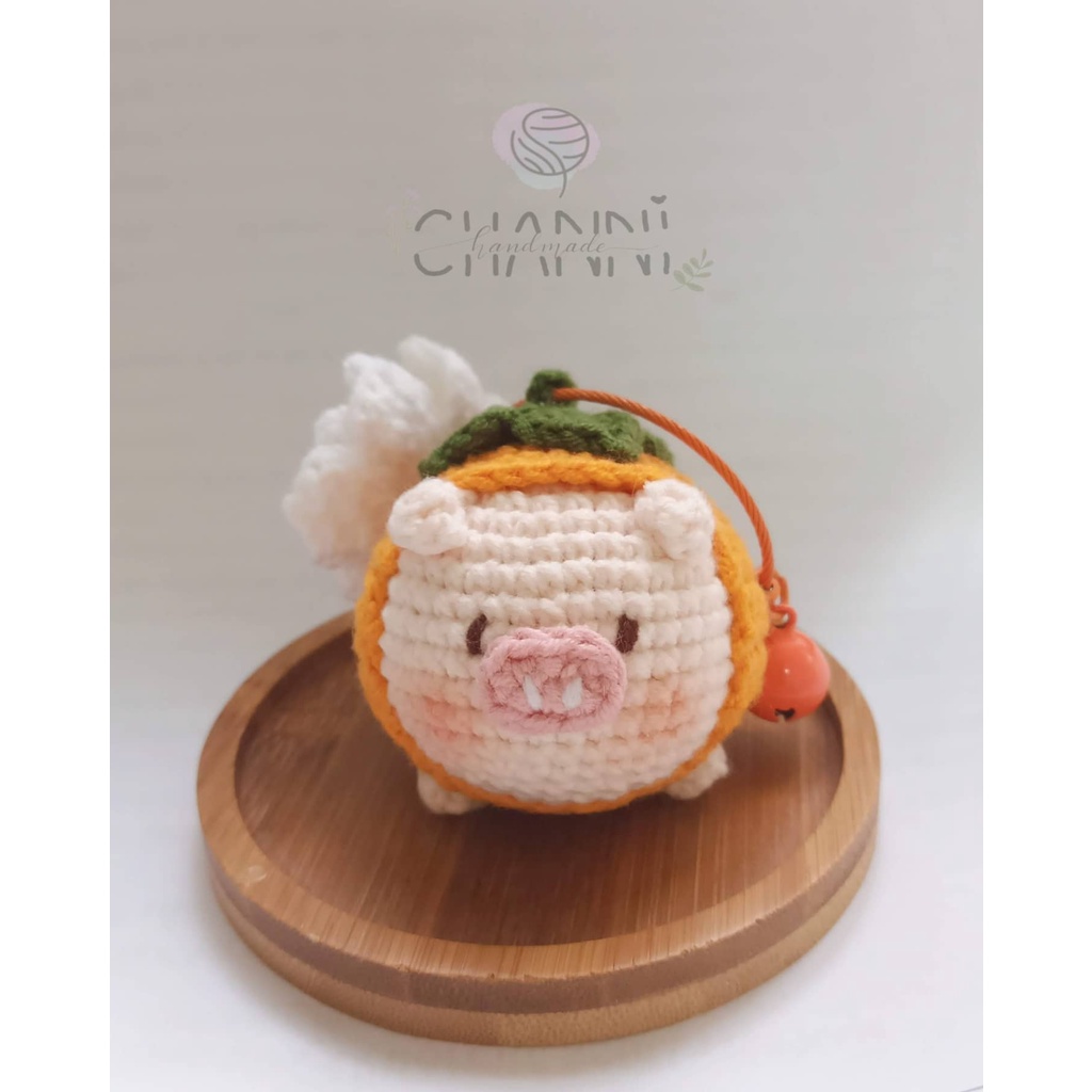 Mua Bé Heo cosplay trái cam - trái quýt siu cute; Móc treo túi sách ...