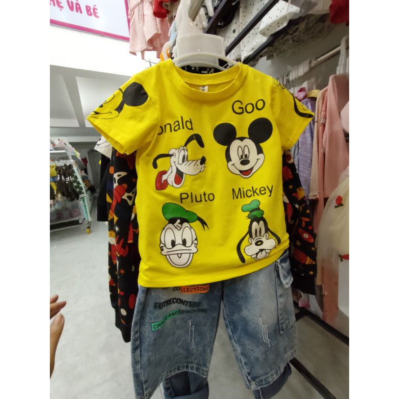 Mua sét rin bì + áo mikey chất dày dặn ,hai màu trắng vàng ,nhận hàng ...