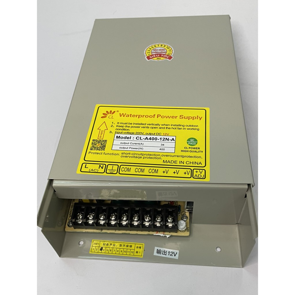 Mua Nguồn 12V 34A Ngoài Trời HÀNG CÔNG TY LOẠI 1 - Nguồn Đèn LED 12v ...