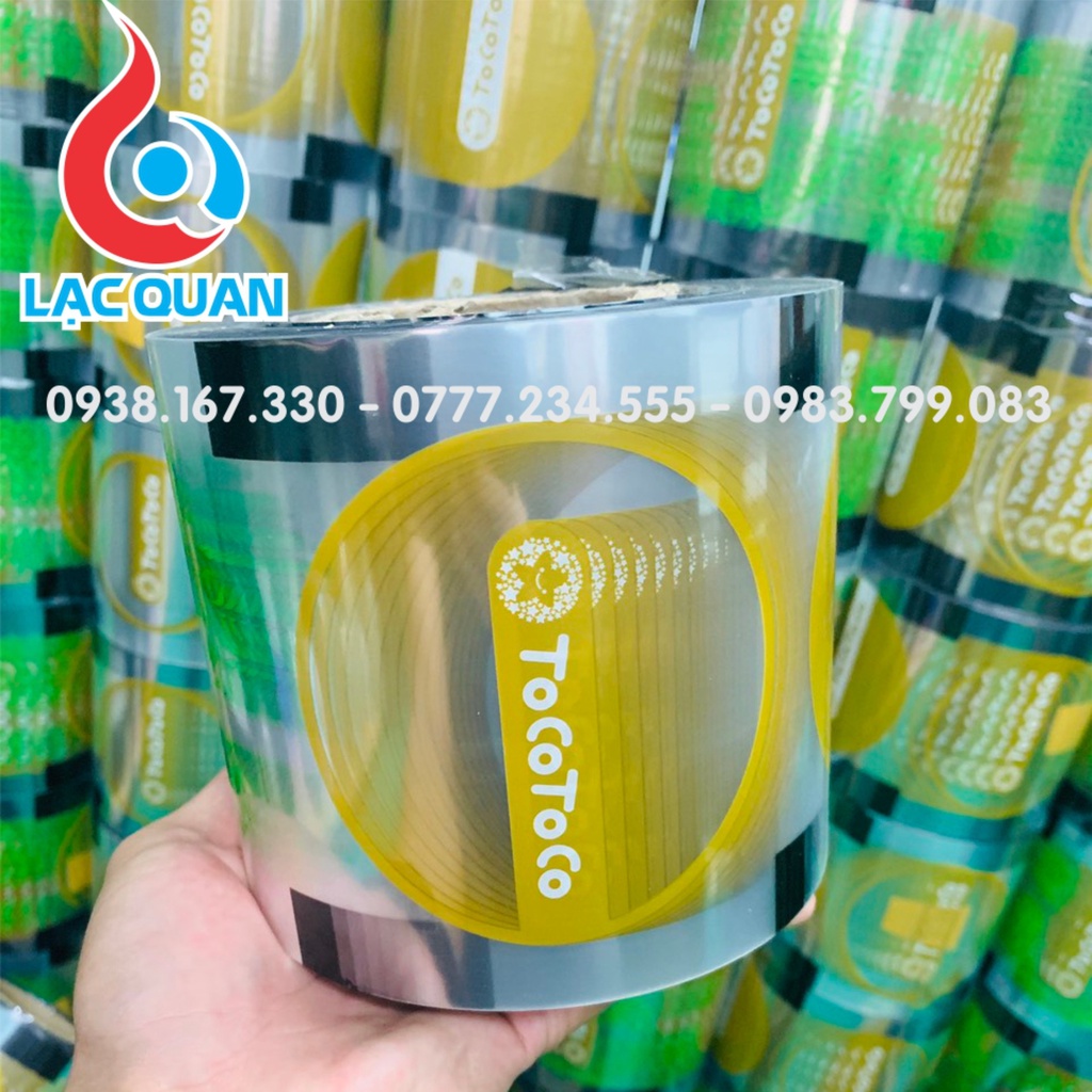 Mua Màng ép ly nhựa, màng dập cốc in màu nhũ đồng logo Tocotoco giá rẻ ...