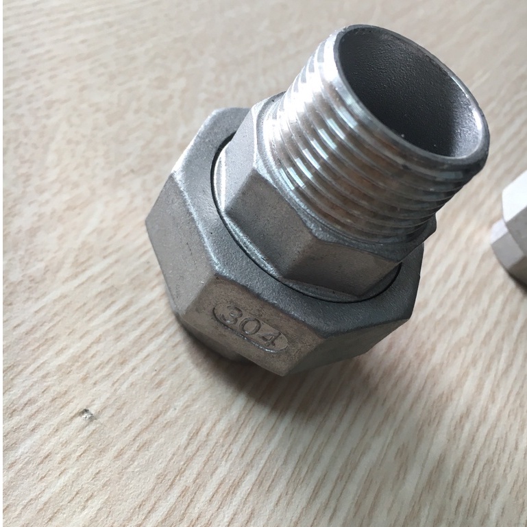 Mua Rắc co ren ngoài inox 304 DN32 1.2", DN25 1", DN15 1/2" giá rẻ nhất | TecKi.Vn