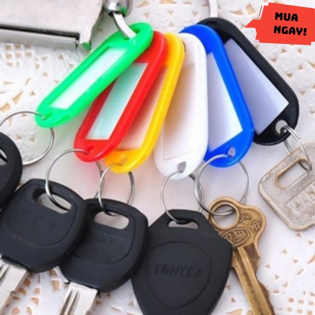 Mua Combo 100 Móc khóa name tag Thẻ ghi nhớ chìa khóa viết tên đánh dấu ...
