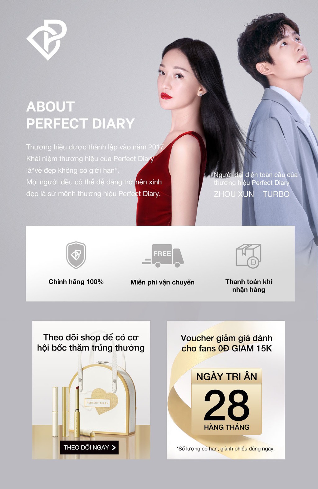 Perfect Diary Official Shop, Cửa hàng trực tuyến | Shopee Việt Nam