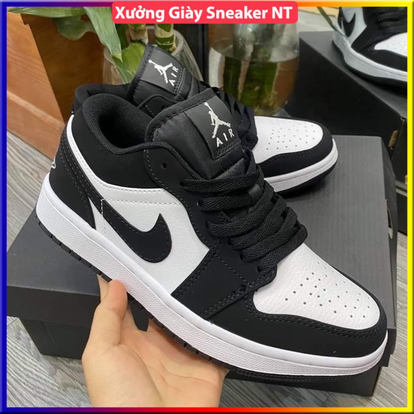 Giày thể thao Jordan 1 đen trắng cổ thấp Giày JD low panda nam nữ siêu ...