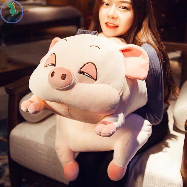 Mua Gấu Bông to Gối Ôm Heo Lợn 40cm - 55cm -75cm - 1m .Thú Nhồi Bông ...