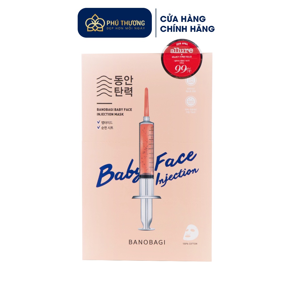 Mặt nạ dưỡng da Banobagi Baby Face Injection Mask | Shopee Việt Nam