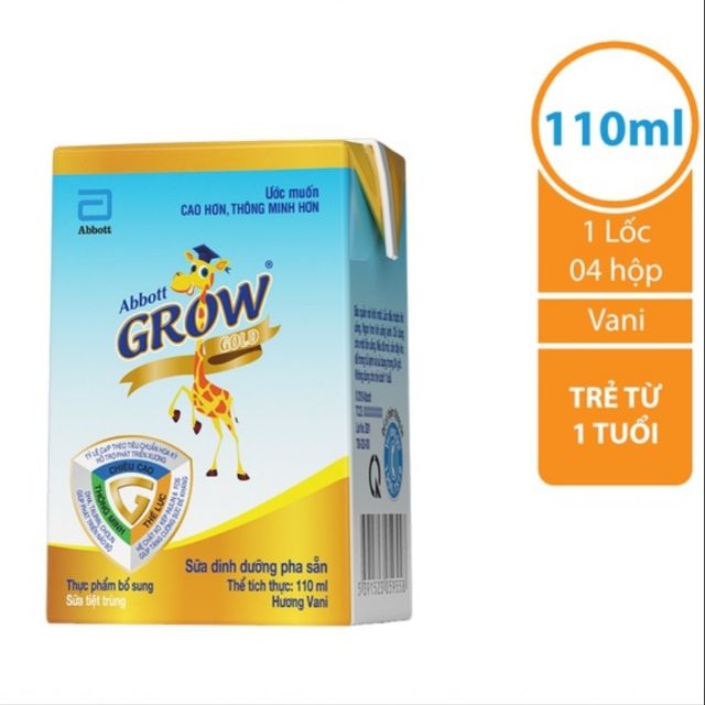 Lốc 4 hộp sữa abbot grow 110ml | Shopee Việt Nam