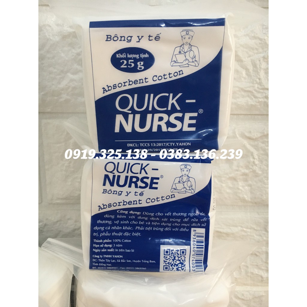 Bông gòn y tế Quick-Nurse 25g | Shopee Việt Nam
