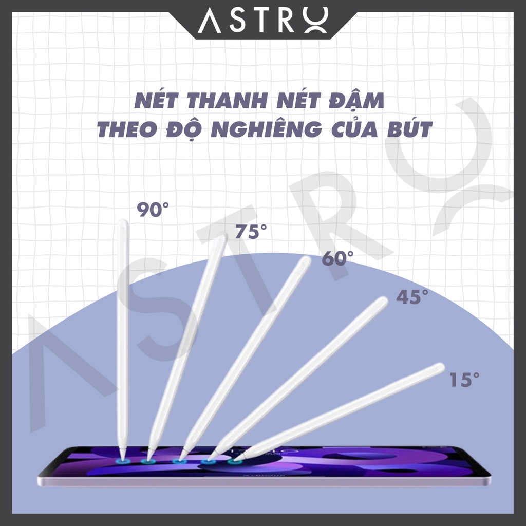 Mua Bút Stylus Pencil Gen 3 Pro cảm ứng chống chạm nhầm vẽ nét thanh ...
