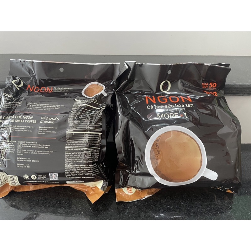 Mua Cà Phê Hoà tan 3 in 1 Ngon (Bịch To 52 gói x 20gr) Q Cafe sữa uống ...