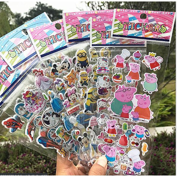 MIếng dán stickers nhiều mẫu cho bé | Shopee Việt Nam