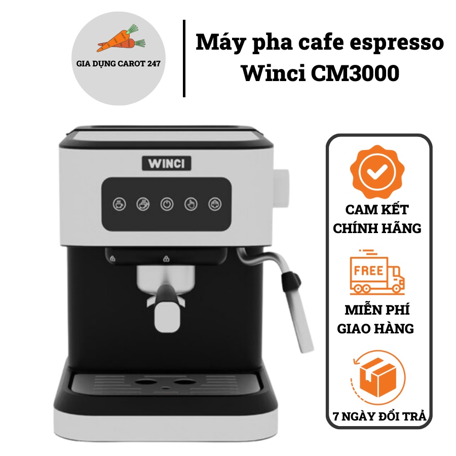 Máy pha cafe espresso Winci CM3000 tự động, công nghệ Ý, Hàng chính ...