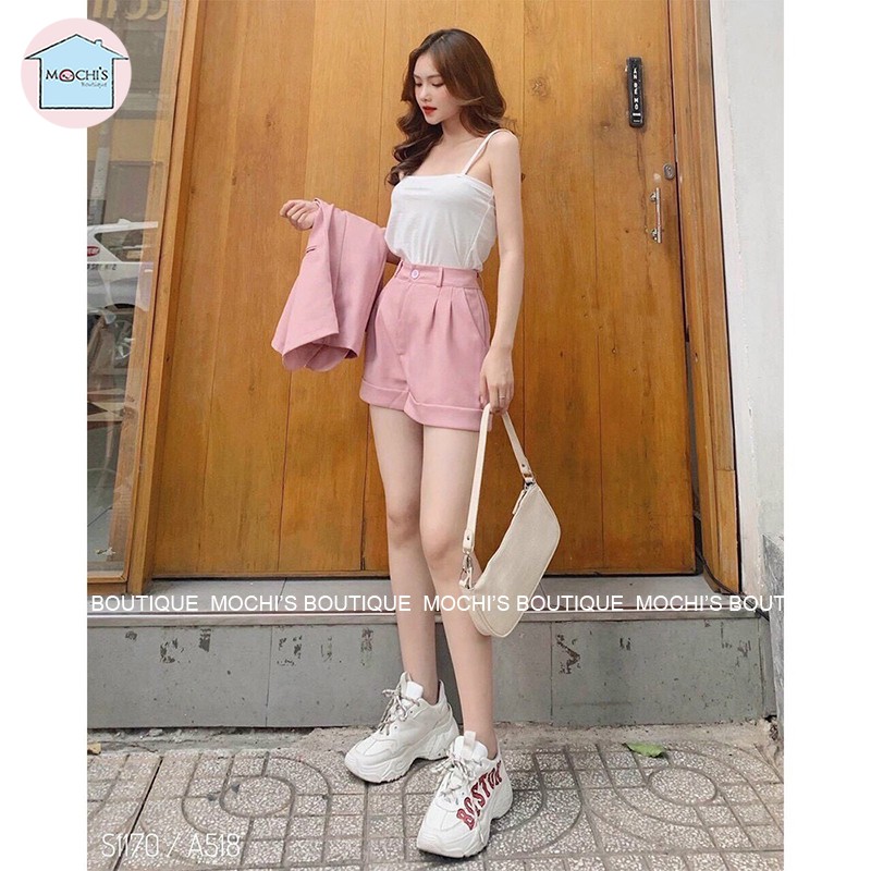 Mua Set bộ áo blazer nữ 3 chi tiết, set vest nữ thời trang,vest công sở gồm gồm Áo vest blazer ...