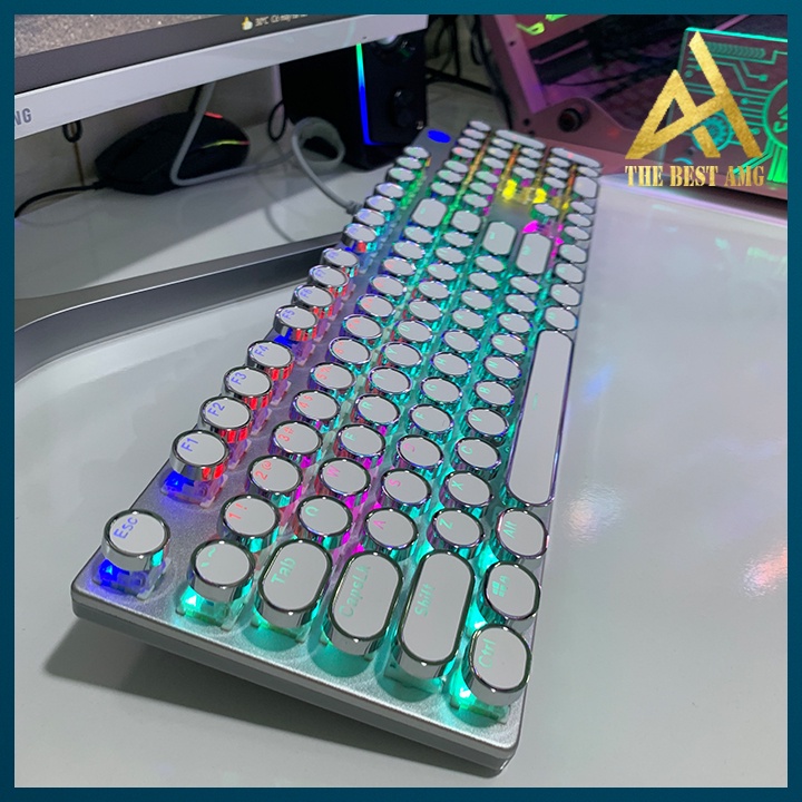 Mua Bàn Phím Cơ Gaming Keycap Xuyên Led HP GK400Y Màu Trắng Nút Tròn ...