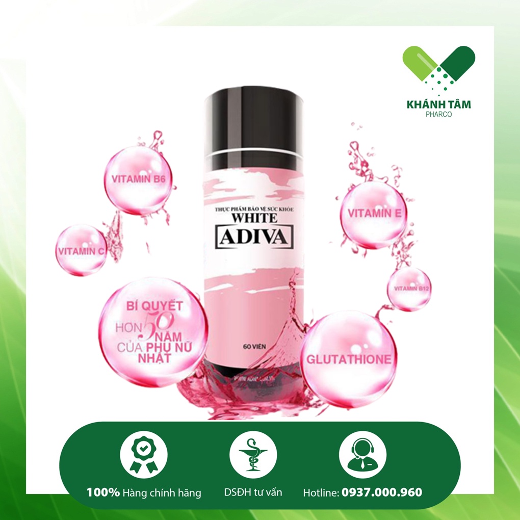 Mua White Adiva dạng viên (Hộp 60v) - Viên uống trắng da, chống nắng ...