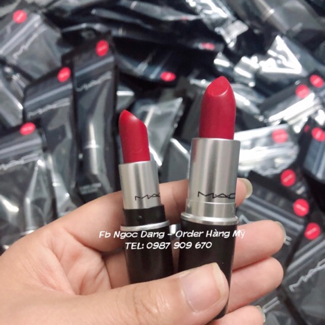 Son MAC Ruby woo mini ( đủ bill, mua MAC Mỹ) | Shopee Việt Nam