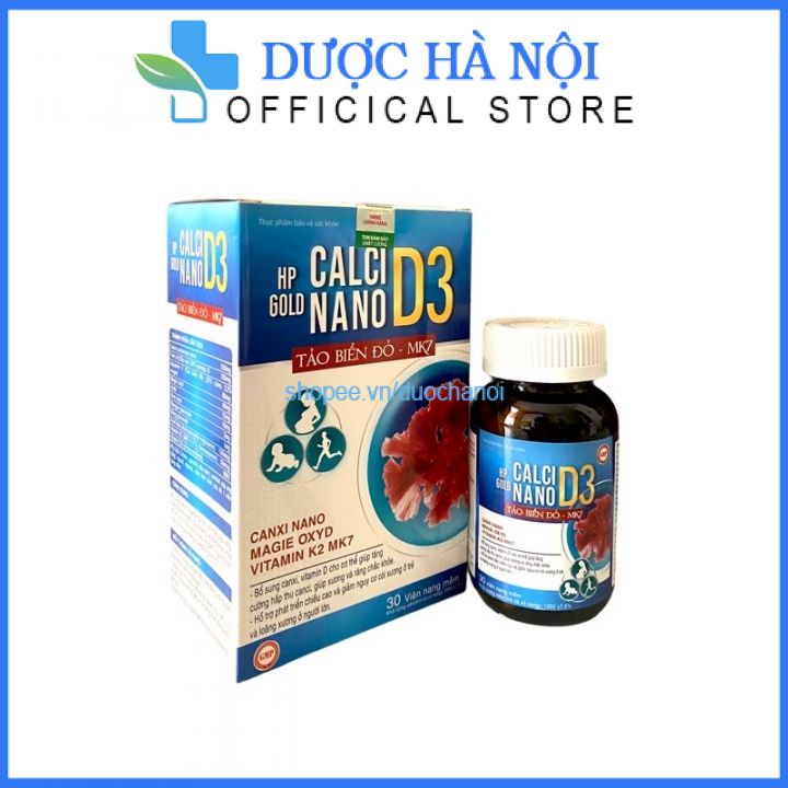 Mua Calci Nano D3 Tảo Biển Đỏ K2 Bổ sung canxi, chống còi xương ở trẻ em, loãng xương thoái hóa ...