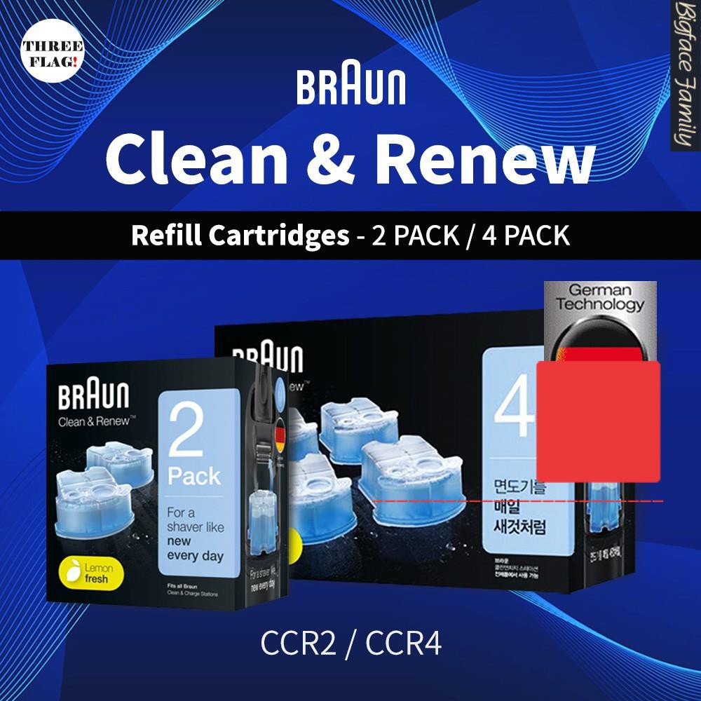 [ hot sale ] Braun Shaver Clean & Renew Refill Cartridges 1Box - CCR2 ...