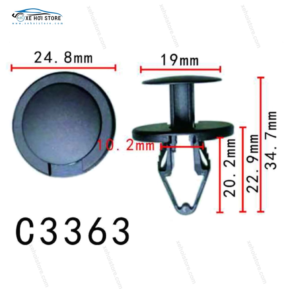 Mua Gói 10 cái đinh tán, chốt nhựa cao cấp dùng cho xe Ford từ C1170 ...