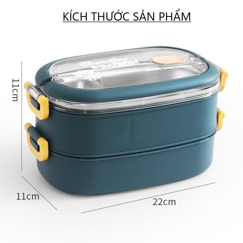 Mua Hộp Cơm Inox 2 Tầng Được Làm Từ Lúa Mạch, Hộp Đựng Cơm Giữ Nhiệt ...