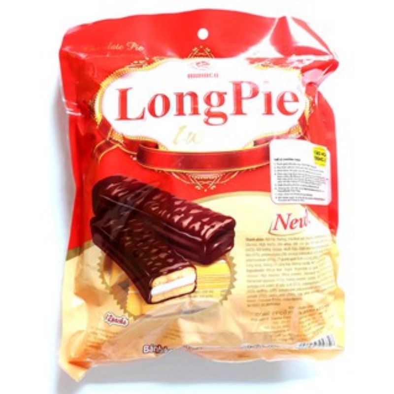 Mua Bánh Kem Marshmallow Phủ Socola Long Pie Hải Hà Túi 216g (12 cái x ...