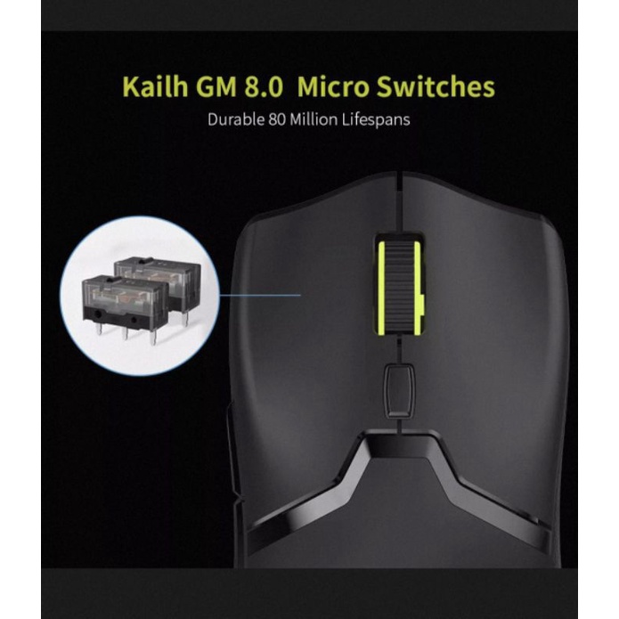 Mua Chuột không dây gaming Delux M800 Pro pixart 3370 dpi 19000 giá rẻ ...